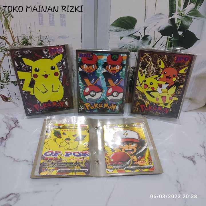 1 Pack Album Kartu Koleksi Karakter Pokemon Isi 20 Lembar / Mainan ...