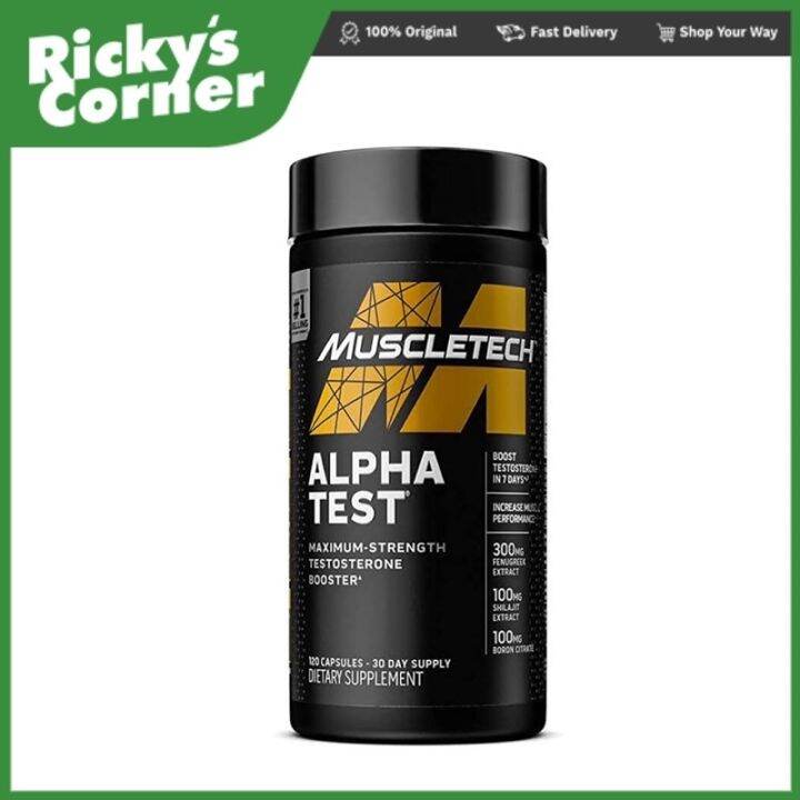 muscletech alpha test testosterone booster 120 caps | Lazada PH