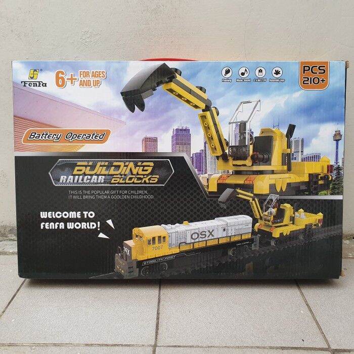 brick fenfa train yellow 210+ pcs | Lazada Indonesia
