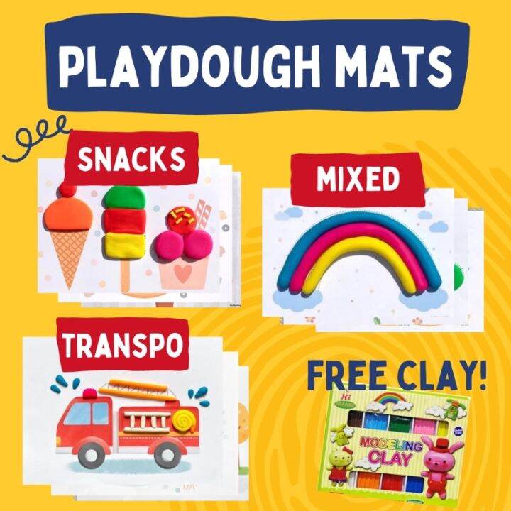 PLAY DOUGH MATS for KIDS (Snacks, Vehicles and more) | Lazada PH