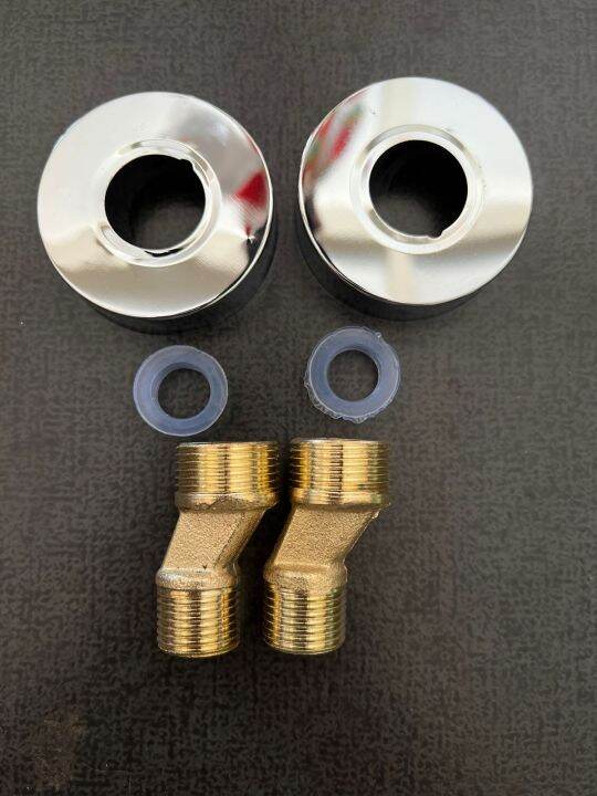 Double Nevel Z 1/2x3/4 Sok Drat Air panas Dingin Kran Mixer Kuningan 1 ...