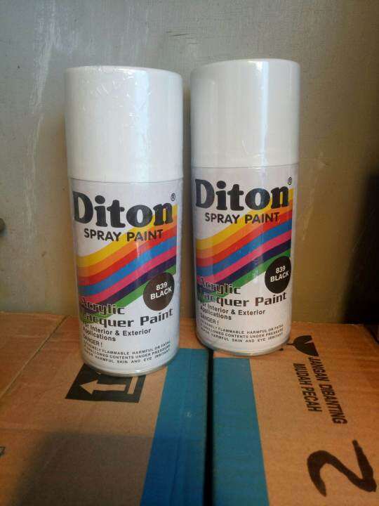 Pilok pilox Diton Black 839 300CC hitam glossy hitam polos black hitam ...