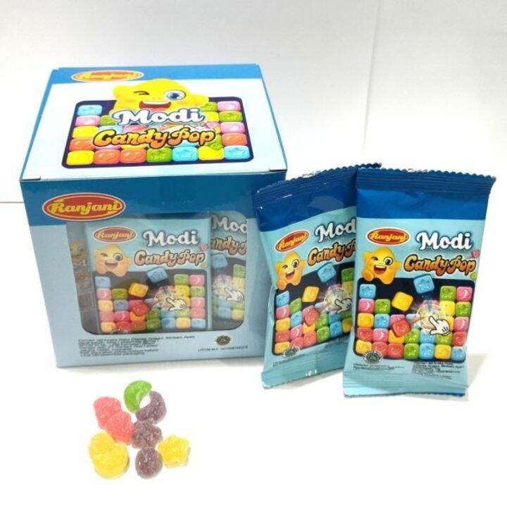 Permen Kenyal Modi Candy Pop box isi 24 pcs | Lazada Indonesia