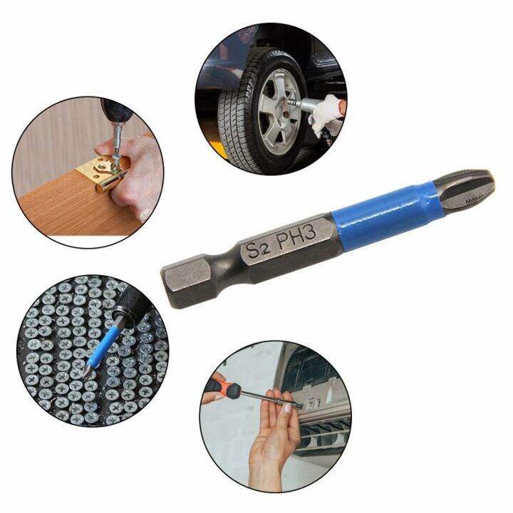 6pc Hexagonal Handle Anti Skid Electric Screwdriver Woodworking Cross ...