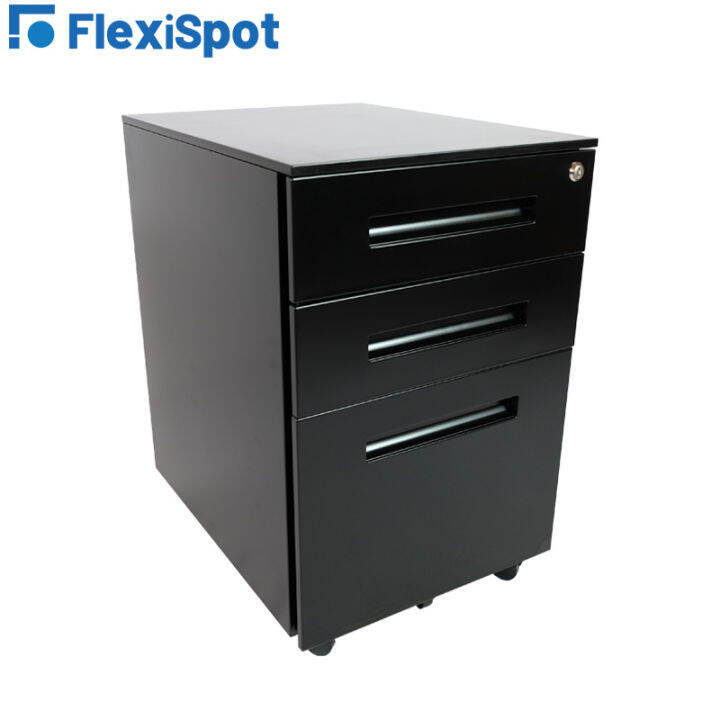 Flexispot Cb31 Filing Cabinet 3 Drawers Mobile Pedestal With Lock