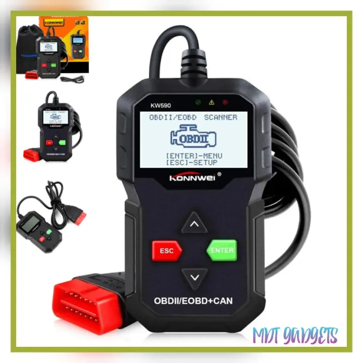 KONNWEI KW590 OBD2 EOBD Car Fault Diagnostic Scanner Car Universal ...