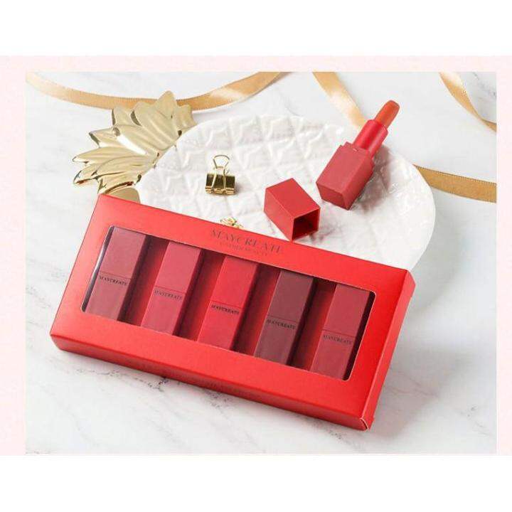 [100%] MAYCREATE 5 in 1 Mini Lipstick Kit lipstick | Lazada