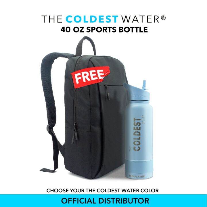 【COD】 The Coldest Water 40 Oz (1.2 Liter) Wide Mouth Insulated Sports ...