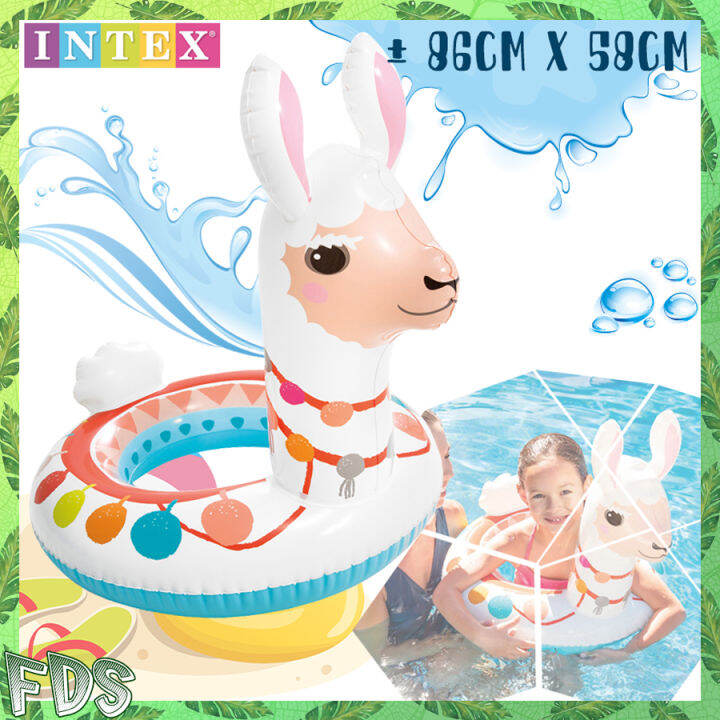 INTEX (NP9) 58221 Deluxe Animal Ring Kids Float Swimming Ring Floaties ...