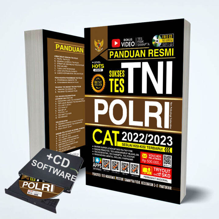 Buku Panduan Resmi Sukses Tes Tni Polri Cat 2021 2022 Cd Lazada Indonesia