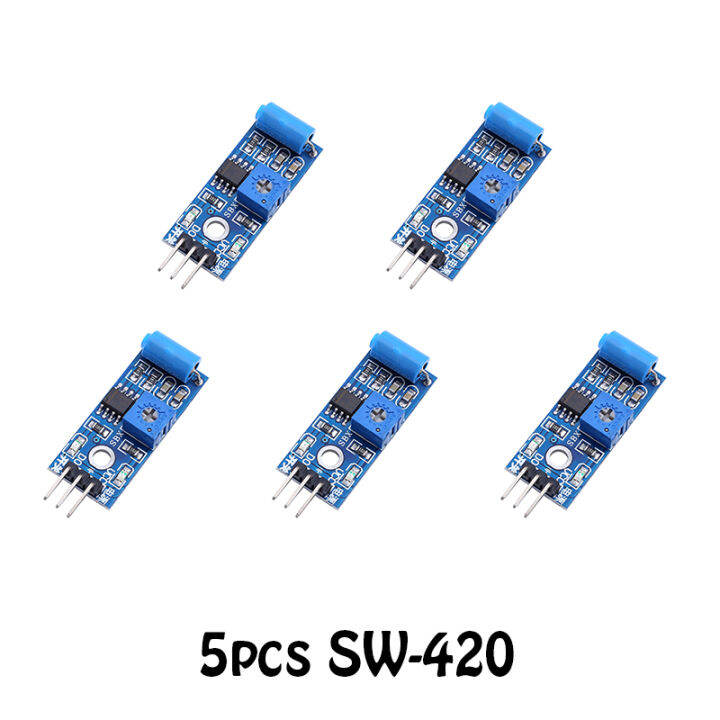 5PCS SW-420 Normally Closed Type Vibration Sensor Module Alarm Sensor Module Vibration Switch ...
