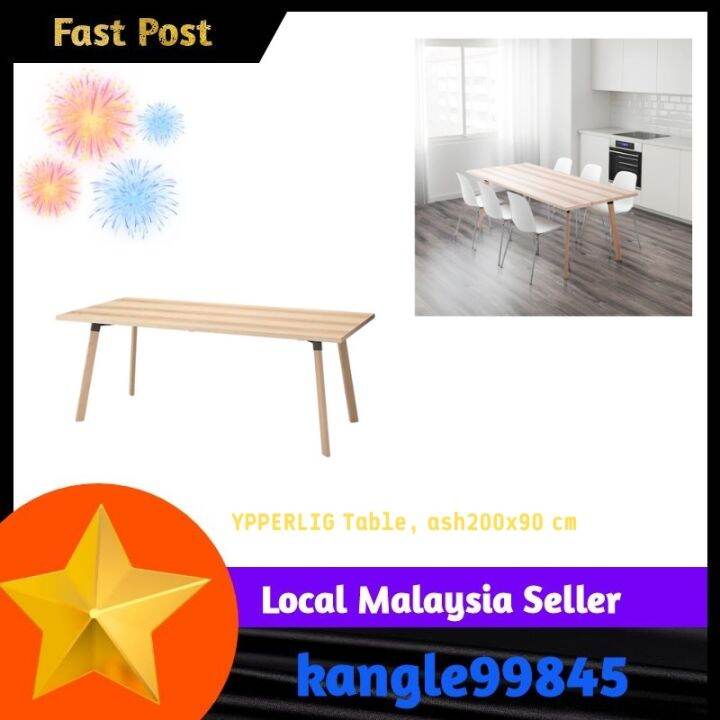 IKEA YPPERLIG Table, ash200x90 cm | Lazada