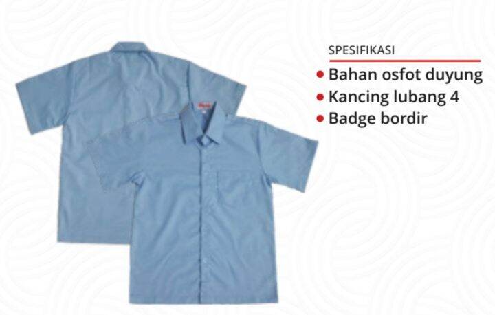 SERAGAM SEKOLAH BIRU MUDA PENDEK | Lazada Indonesia
