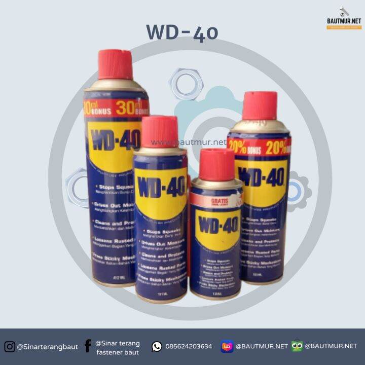 WD 40 Pelumas Anti Karat 412 ml | WD 40 Medium 412 ml - penetrating Oil ...