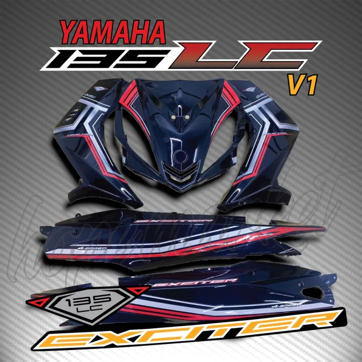 YAMAHA LC135 NEW LCV1 EXCITER ( 149 ) BODY STICKER NEW MODEL ( READY ...