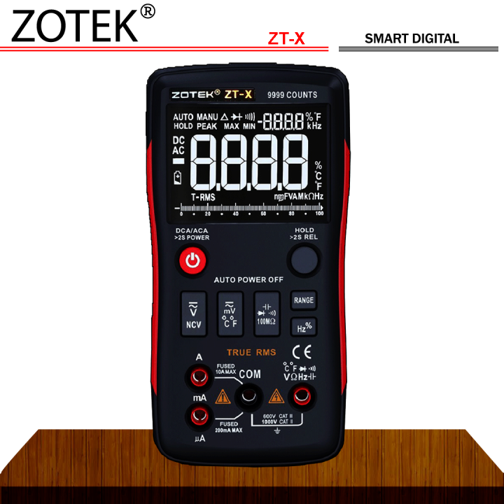 Zotek ZTX Avometer Multitester Multimeter Digital AC DC NCV Capacitor ...