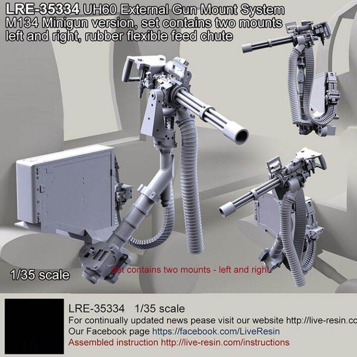 1/35 HH-60G External Gun Mount System M134 Minigun version, Resin Model ...