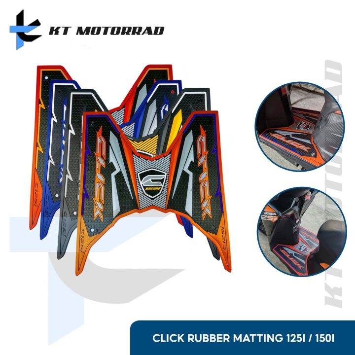 KT Honda Click Rubber Matting Footboard Matting With Bolts 125i V1 ...