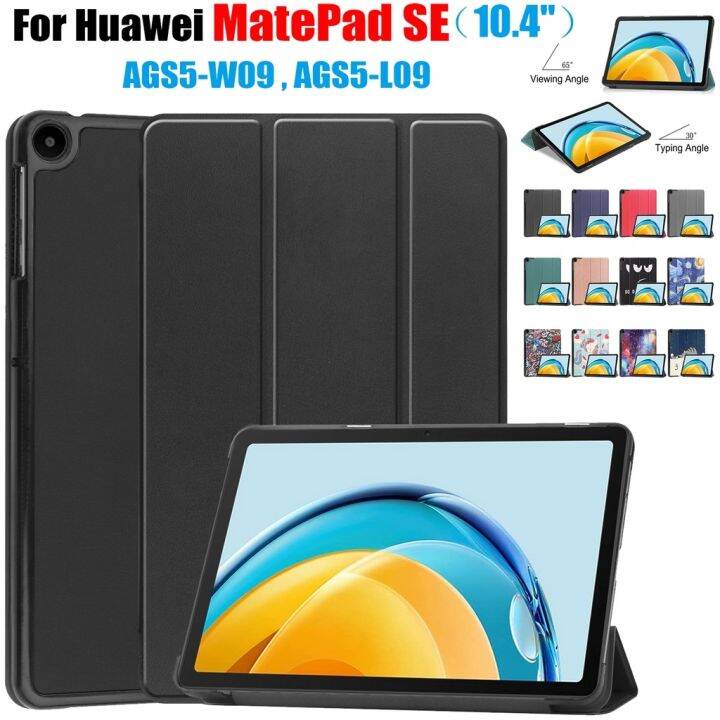 New 2023 Huawei MatePad SE 10.4 2022 Magnetic PU Leather Flip Cover Tablet AGS5-W09 AGS5-L09 ...