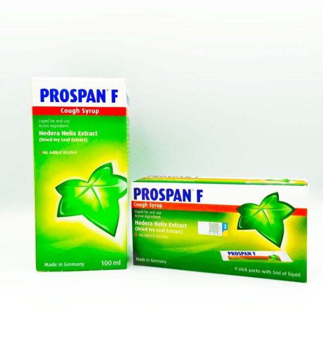 Prospan F Cough Syrup 100ml 9 Stick Pack Lazada