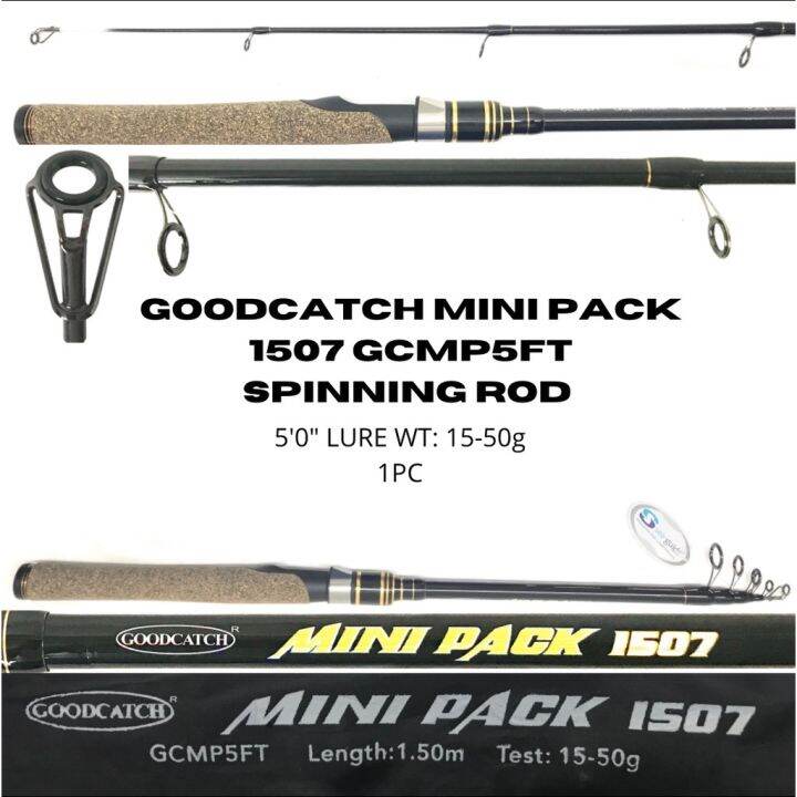 Goodcatch Mini Pack 1507 GCMP5FT Telescopic Spinning Rod | Lazada PH