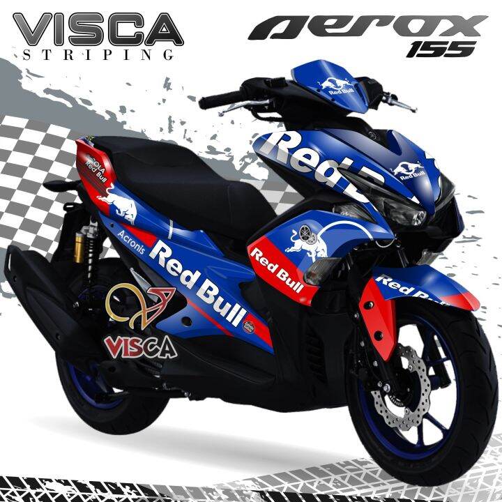 Stiker Striping Aerox 155 Old Fullbody Variasi Redbull Torro | Lazada ...