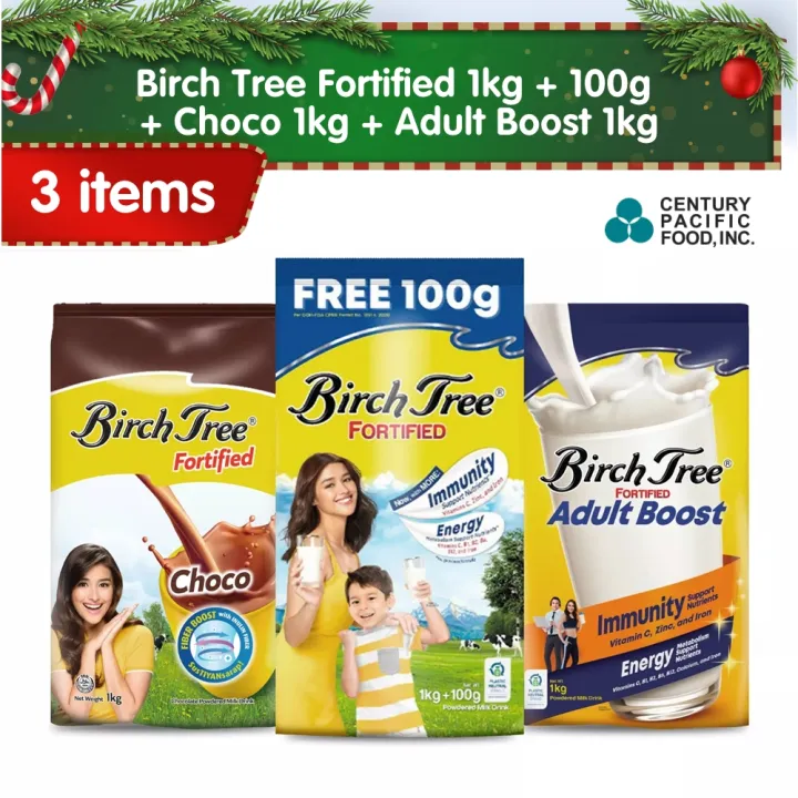 Birch Tree Fortified 1kg + 100g + Birch Tree Fortified Choco 1kg ...