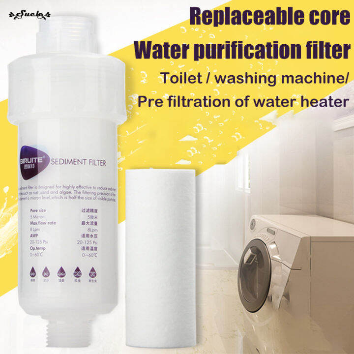 SUC Toilet Water Shower Prefilter Kitchen Faucet Replaceable 5 Micron ...