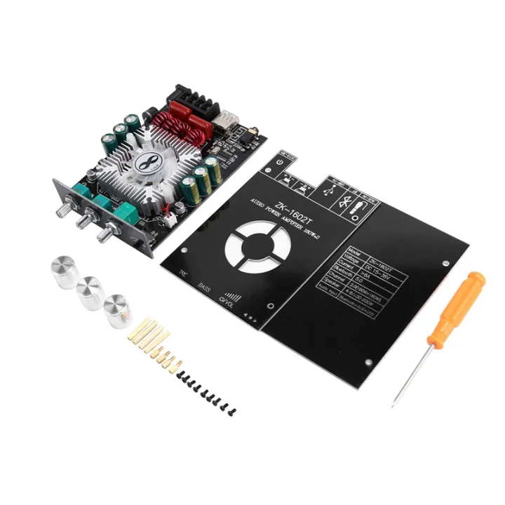 ZK-1602T Bluetooth Digital Power Amplifier Module ZK-1002T 2.1 Channel ...