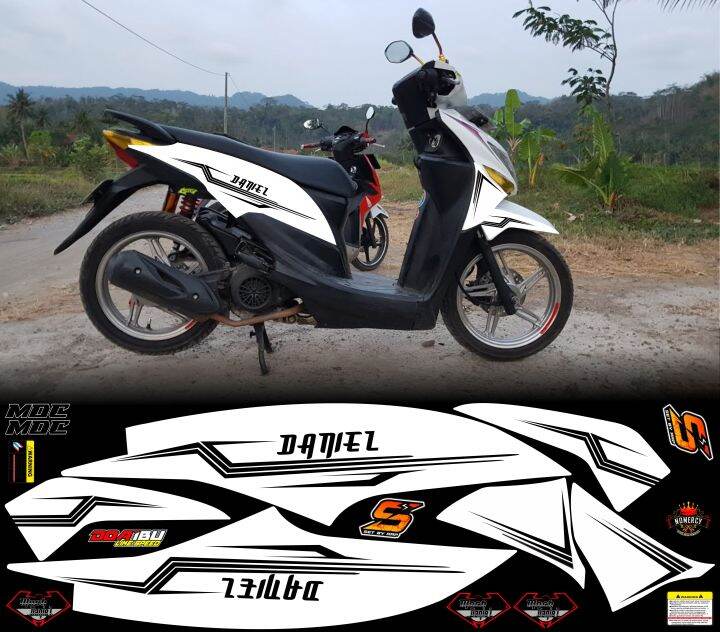 STICKER STRIPING HONDA BEAT POP 1 PUTIH LIS VARIAN | Lazada Indonesia