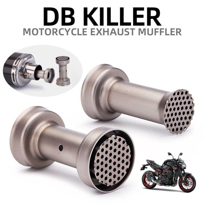 51MM inlet Muffler Pipe Universal Removable DB Killer Motorcycle ...