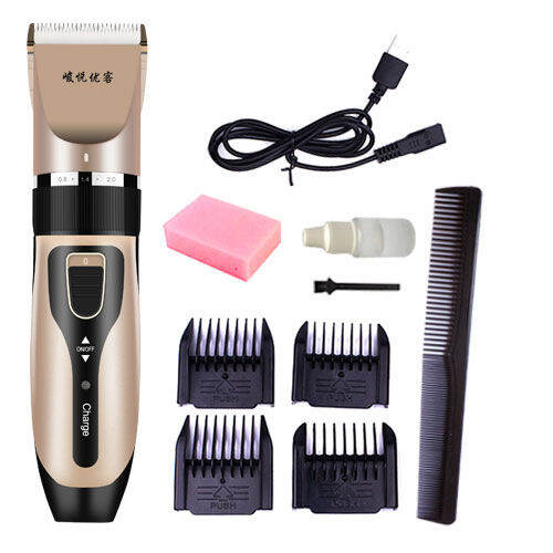 Barber rechargeable push shear razor men's hair cutting tool set family ...