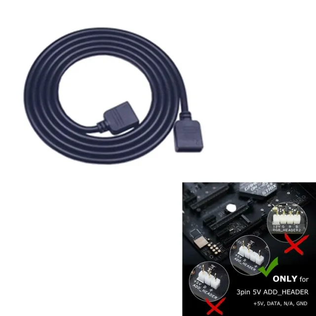 ARGB 5V 3Pin RGB 12V 4Pin SM JST Connector Wire for PC MSI ASUS Aura ...
