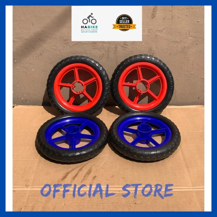 Ban busa sepeda ukuran 12 atau roda busa ban mati plastik MORISON ...