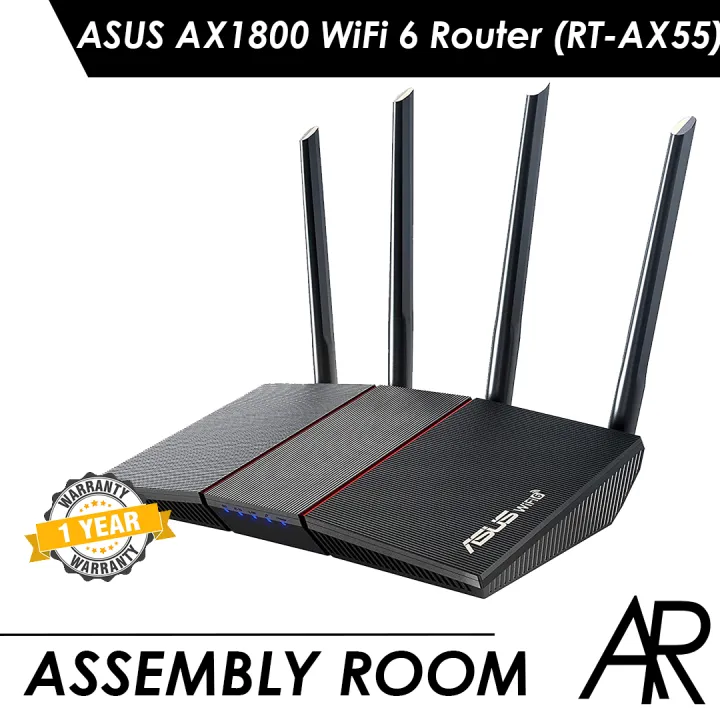 ASUS AX1800 WiFi 6 Router (RT-AX55) - Dual Band Gigabit Wireless Router ...
