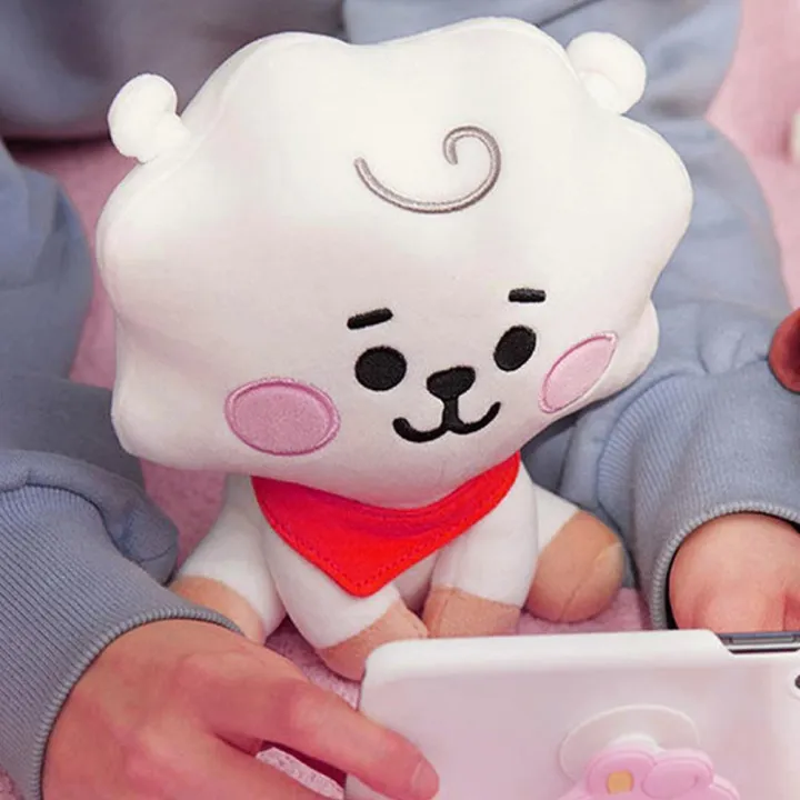 Stuffed Toys bts tata doll Sitting Doll 20cm Baby Plush Toy MANG Cotton TATA UNIVERSTAR COOKY RJ ...