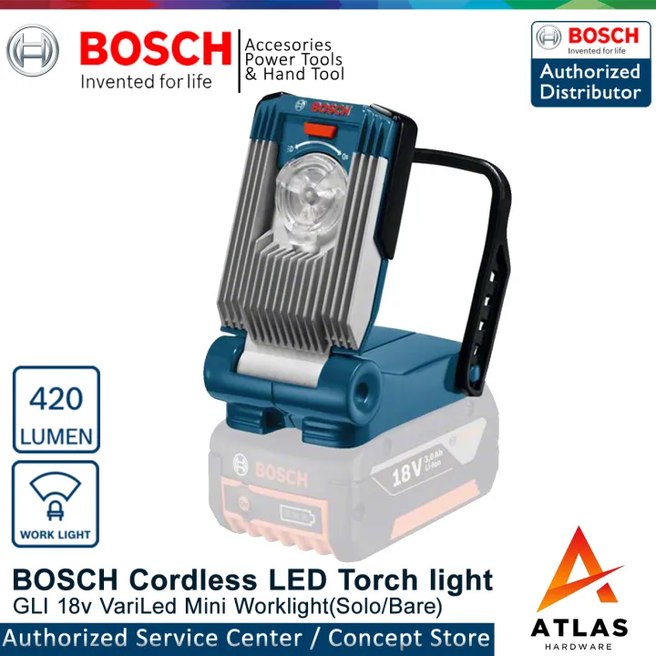 Bosch Vari-LED Professional 18 V Cordless Work Light (Solo or Bare Tool ...