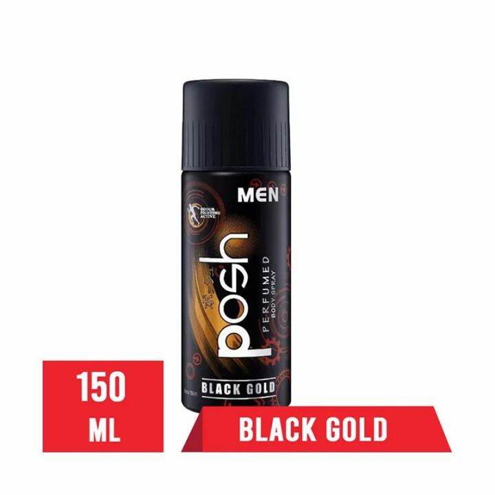 Posh Men Parfum Body Spray 150ml / Parfum Pria Black Gold 100% Original ...