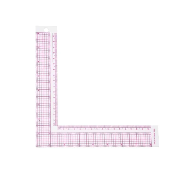 Sewing Measure Rulers 90-Degree L Shape Square Ruler Metric and ...