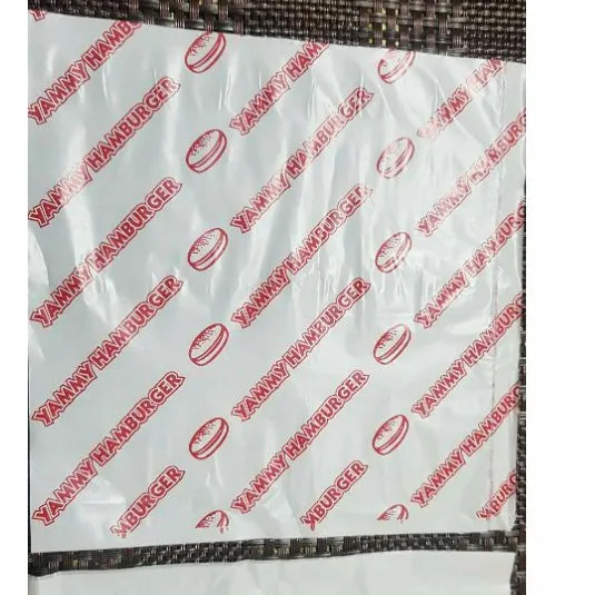 rice paper wrapper Burger Plastic Wrapper 1000pcs Plain white or ...