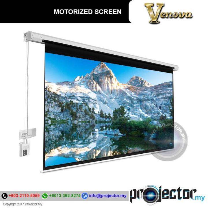 Dopah/MEKI/Venova/DP 84 X 84 (7’x7’) Motorized/Electric LCD Projector ...