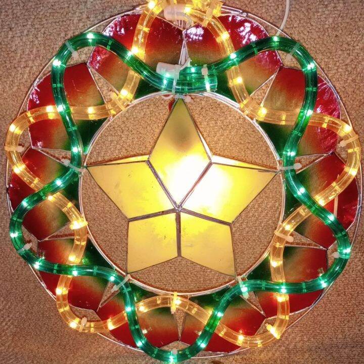 authentic capiz mini parol - yellow 220v/LED | Lazada PH