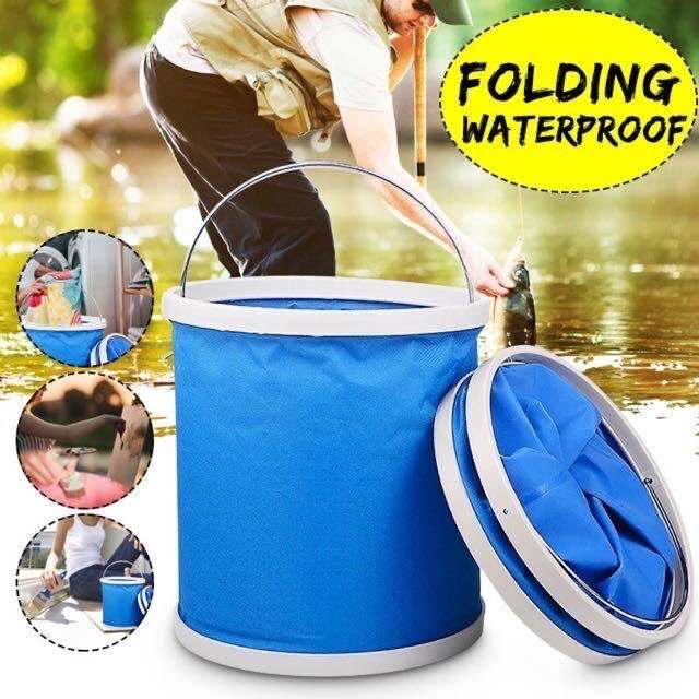 11L Portable Folding Oxford Water Bucket Multifunctional Retractable ...