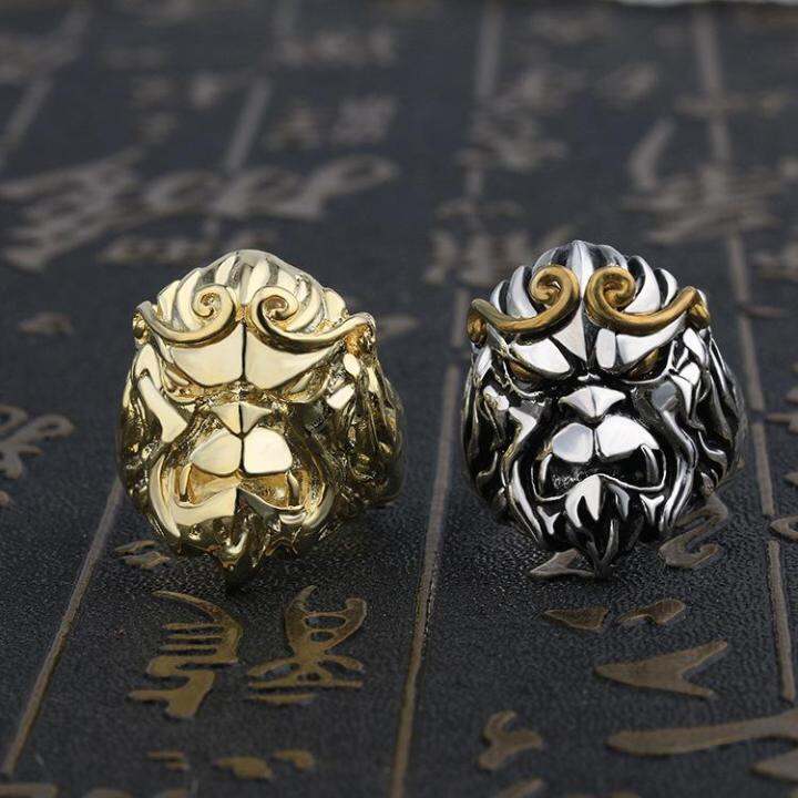 Men Personality Monkey King Sun Wukong Tightening Spell Ring ...