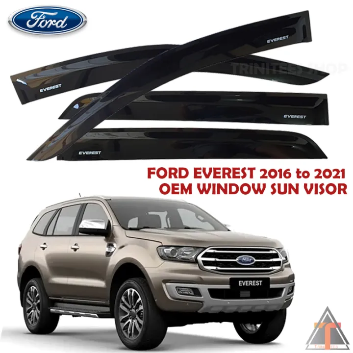 Ford Everest 2016 to 2021 OEM Window door Rain visor black | Lazada PH