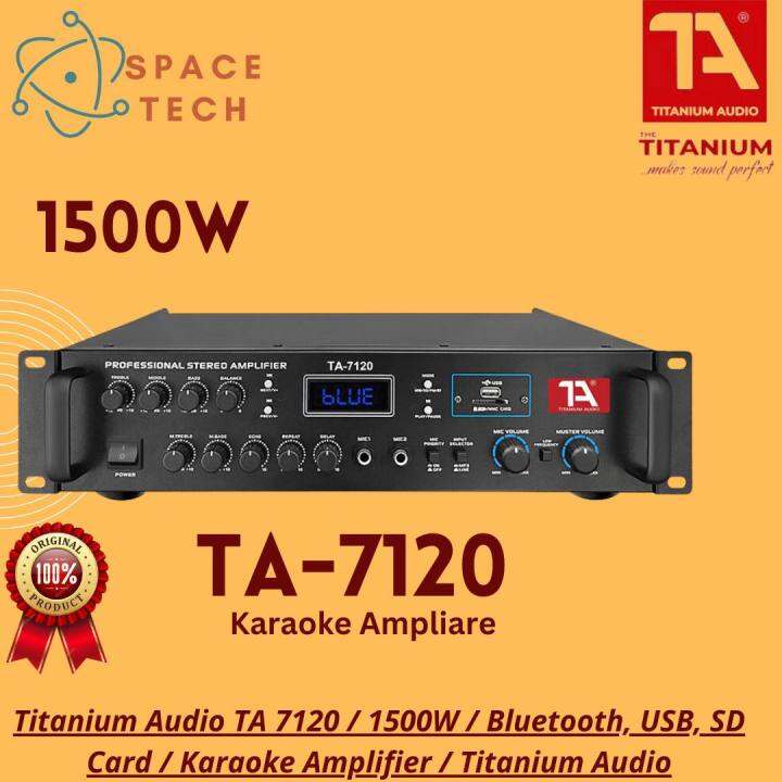 Titanium Audio TA 7120 / 1500W / Bluetooth, USB, SD Card / Karaoke ...