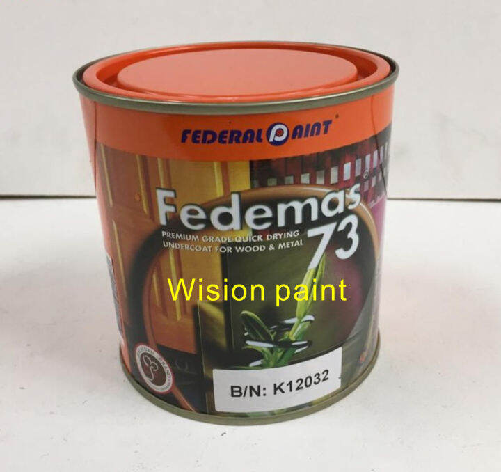 1L Fedemas 73 Undercoat ( FEDERAL PAINT ) FOR WOOD AND METAL PRIMER ...