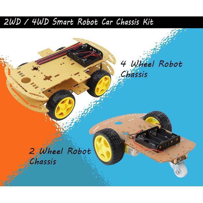 2WD / 4WD Smart Robot Car Chassis Kit | Lazada PH