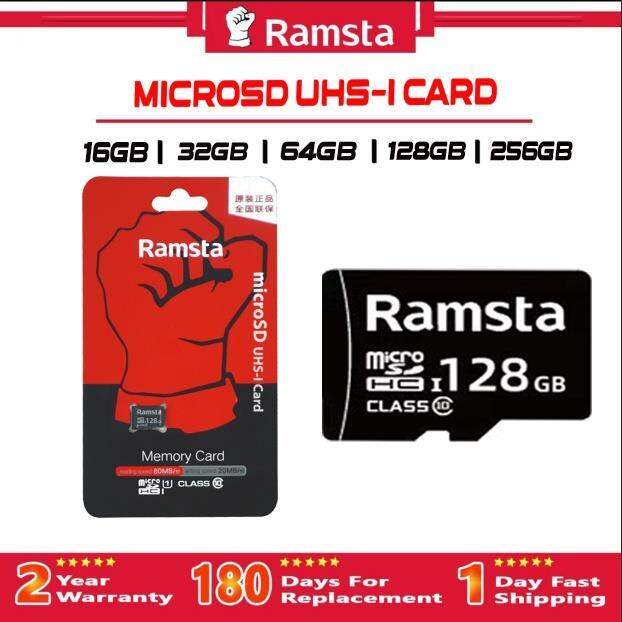 RAMSTA TF Card 16GB/32GB/64GB/128GB/256GB Micro SD card Class10 UHS-1 ...