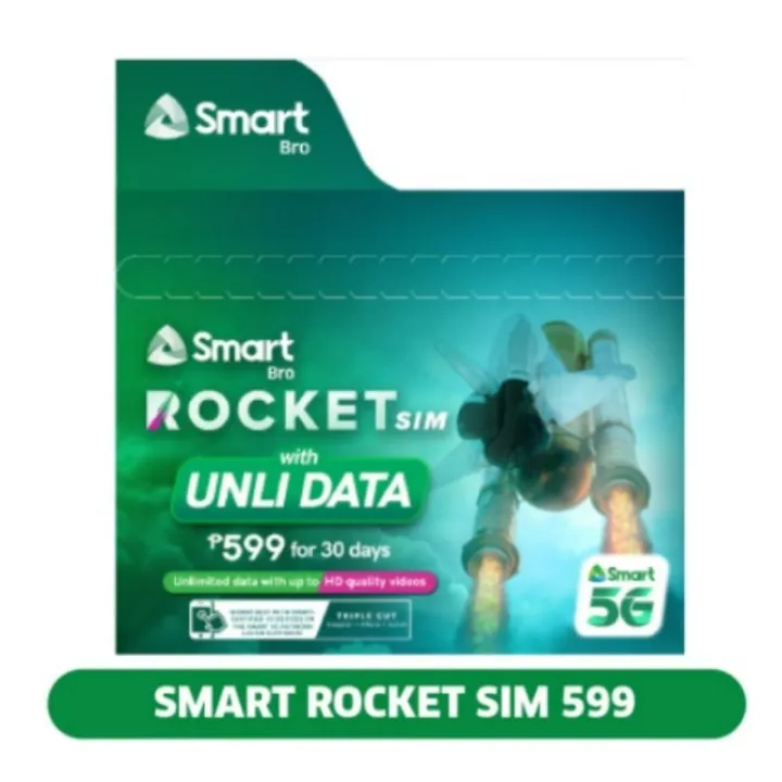 durable Smart Rocket Sim Unlimited Data 599 | Lazada PH
